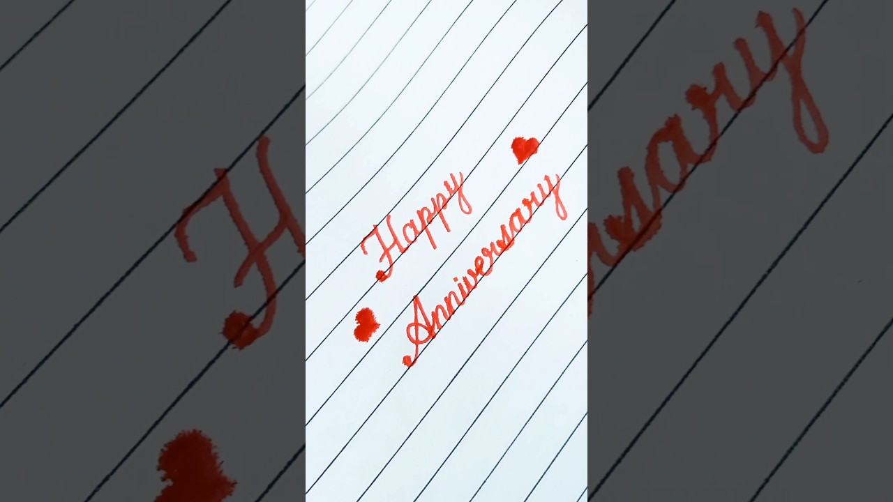 Happy Anniversary wishes #calligraphy #happyanniversary #lovestatus #viral #shorts #status #art