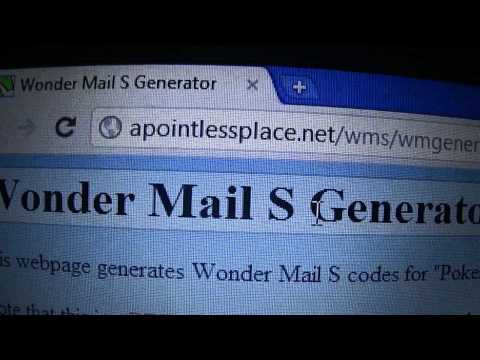 Pokemon Wonder Mail S Generator