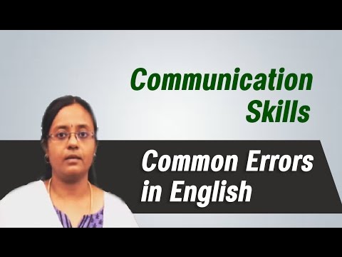 Best English grammar& communication skills tips: Common Errors in English