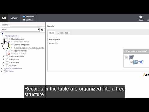 MI Viewer: How to browse the record tree