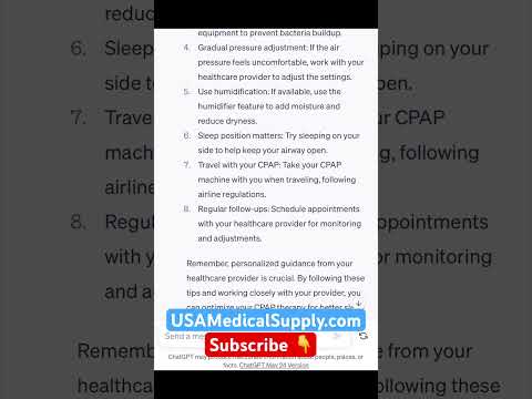 I Asked CHAT GPT AI for CPAP Advice! #shorts