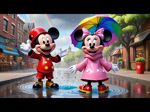 π§οΈ Mickey Mouse Rainy Day Adventure | Fun Kids Poem with Friends ππ