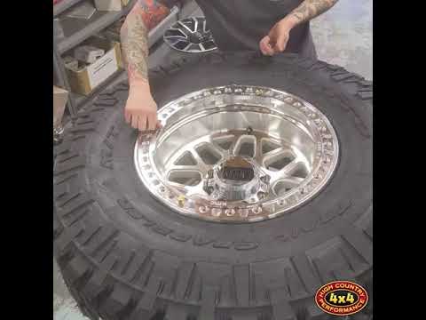 Mounting 42X13.50R20 Nitto Trail Grapplers on 20" KMC Grenade Beadlocks at High Country Performance
