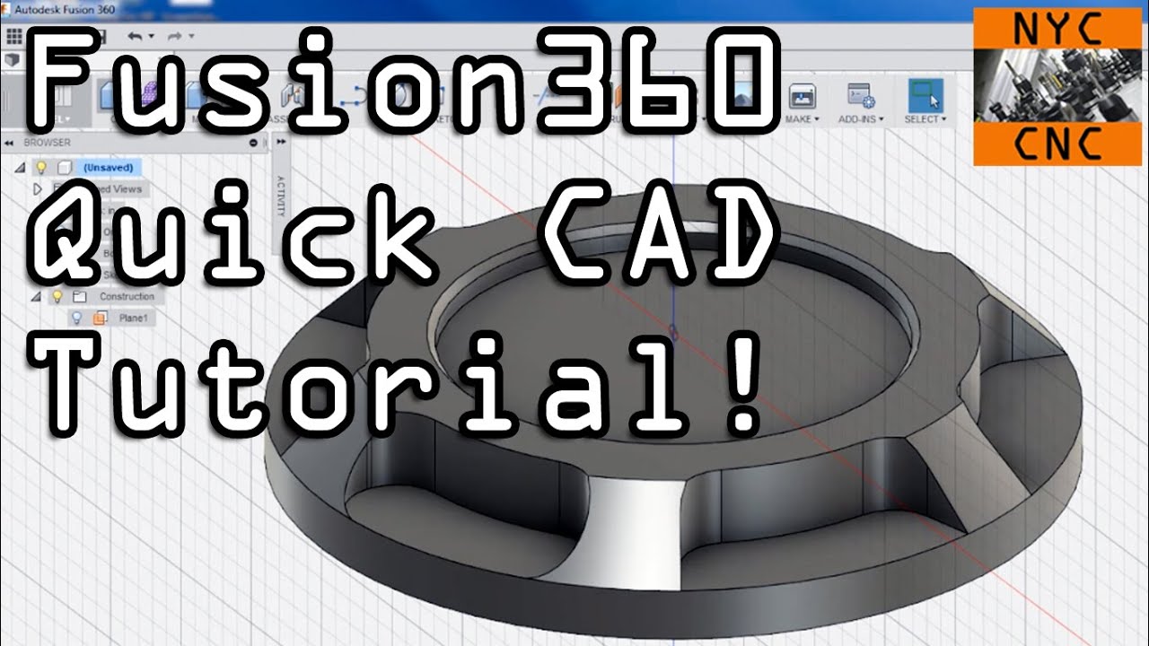 Fusion360 Quick CAD Tutorial!