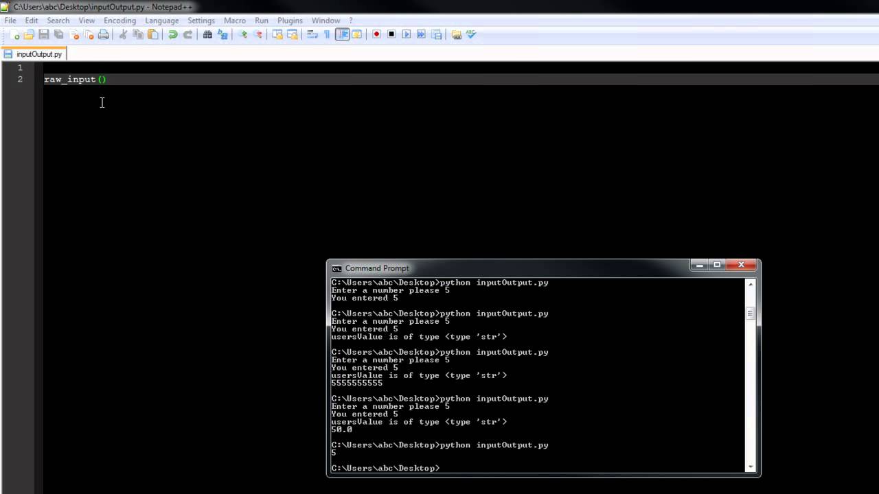 Python Video 2 Input/Output