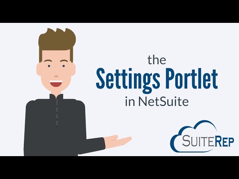The Settings Portlet in NetSuite