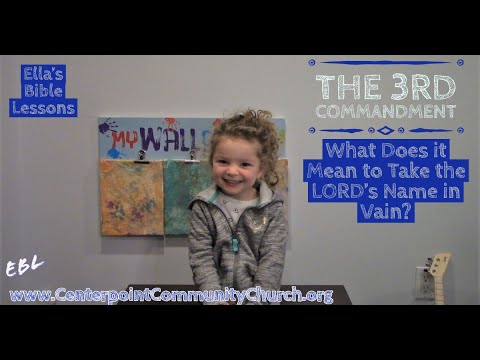 The 3rd Commandment. What Does it Mean to Take the LORD"s name in Vain?