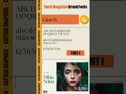 Top 5 Magazine brands Fonts of 2023 | Free Fonts download | Captain Graphics #fonts