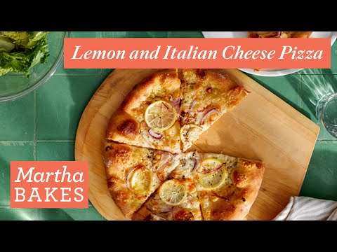 Martha Stewart's Rosemary, Lemon & Fontina Cheese White Pizza | Martha Bakes Recipes