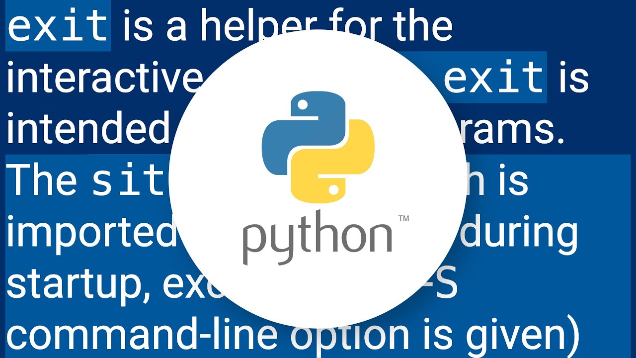 Difference between exit() and sys.exit() in Python