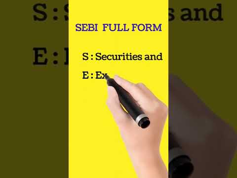 SEBI full form | full form of S.E.B.I | #Shorts | #fullform