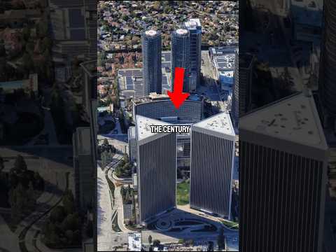 Replica of TWIN TOWERS in middle of Los Angeles