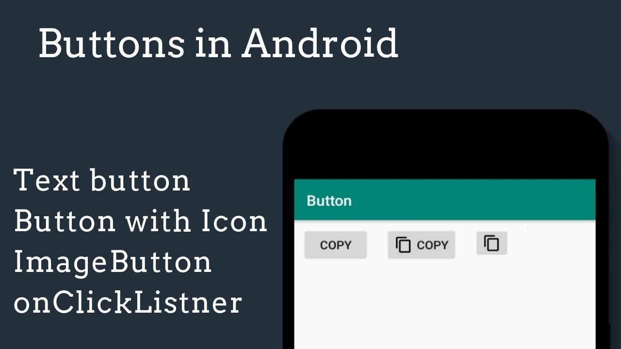 Android Button example with onclickListner