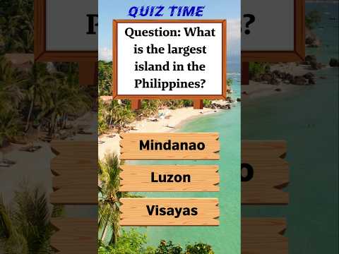 What is the largest island in the Philippines? #mindbing #quiz #shor#english