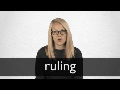 RULING definition and meaning | Collins English Dictionary