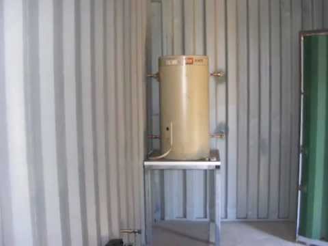 Shipping Container House – Hot water system and pipework | containerhouse
