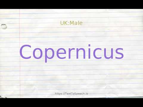 How to pronounce copernicus