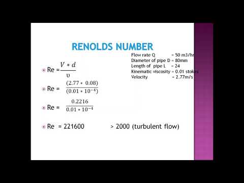 Head Loss Due to Friction In pipes| Turbulent Flow