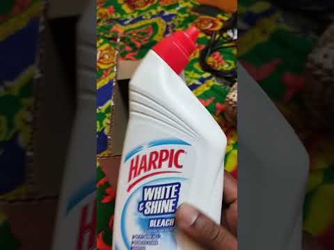 Harpic White & Shine Bleach unboxing #amazonindia #amazonfinds #toiletcleaner