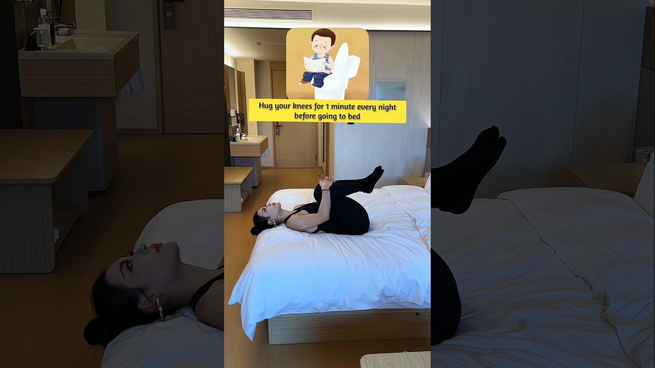 Try these 4 Simple Bedtime Exercises to Beat Fatigue, Relieve Pain & Shape Your Body! #fitness #yoga