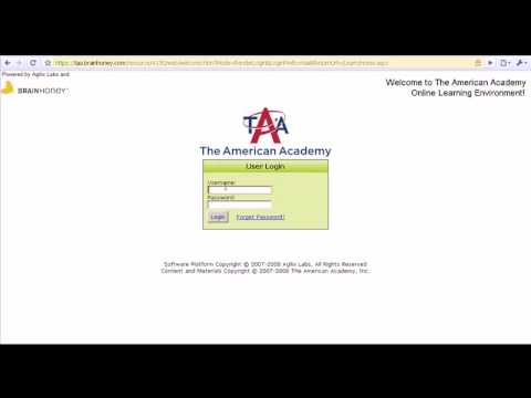 The American Academy - How Do I Log In?