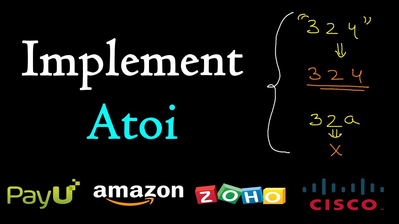 Implement atoi | Convert string to integer