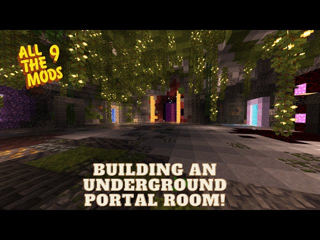 All The Mods 9 Minecraft ATM9 Builds- Building An Underground Elevator ...