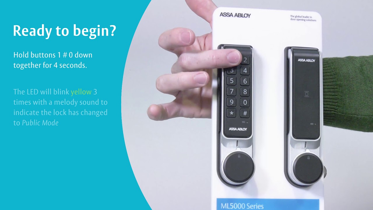 ML51 Digital Cabinet Lock – How to Change Modes