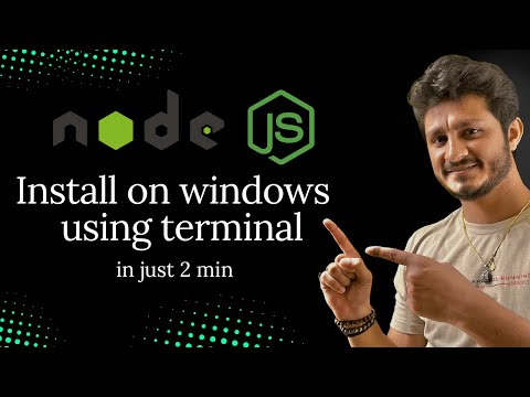 The EASIEST Way to Install NodeJS on Windows Using CMD