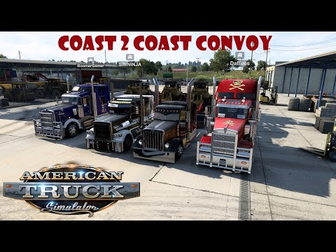 American Truck Simulator [Coast 2 Coast Mod][Live Convoy]