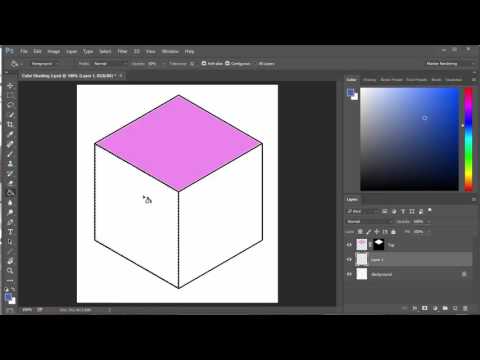 Photoshop CC - Shading a Cube