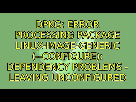 dpkg: error processing package linux-image-generic (--configure): dependency problems - leaving...