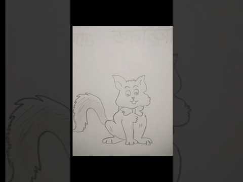 cat #How to draw cat #catdrawing #sketch #Draw beautiful Cat 😸😸 #drawing #kids #cat