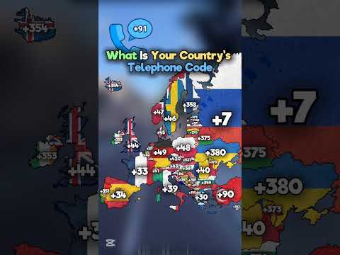 What Is Your Country's Telephone Code? #map #europe #mapping