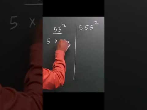 Trick to find square of 55 , 555 .... || short video || short trick square || #short