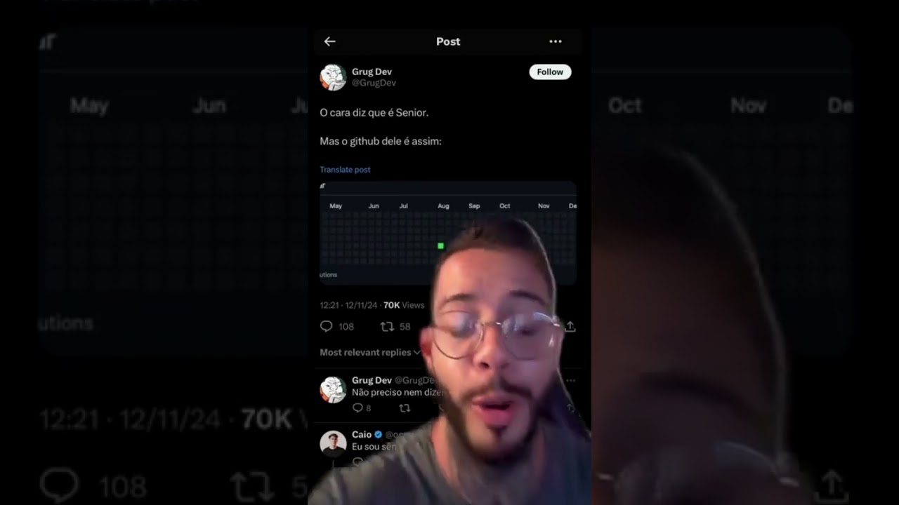 Sênior sem GitHub preenchido?