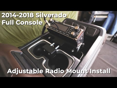How to Install the Adjustable Radio Mount in a 2014-2018 Silverado Sierra w/ Full Console