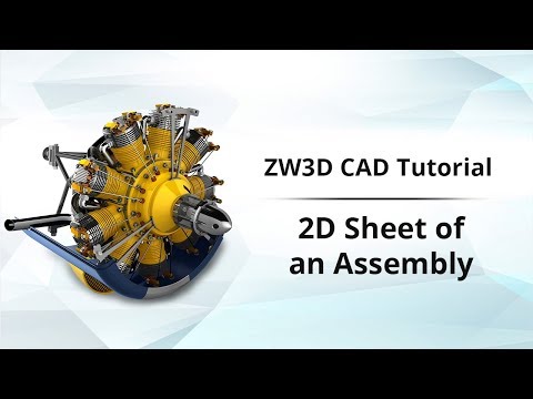 Tutorial CAD ZW3D 12: Lembar 2D dari Perakitan