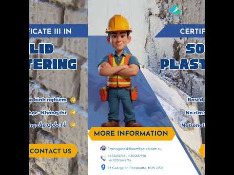 Certificate III in Solid Plastering - RPL