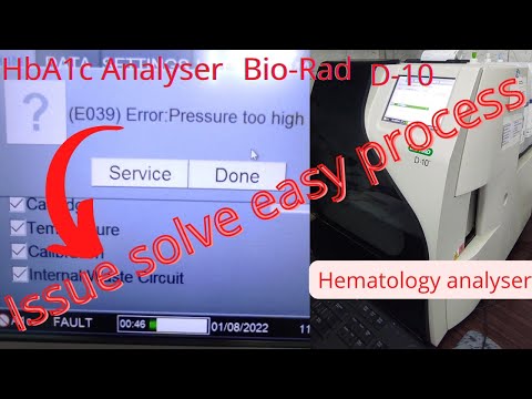 HbA1c instrument issue solve and easy process | Bio-Rad | D-10 | @medicallabtechnologysajal6903