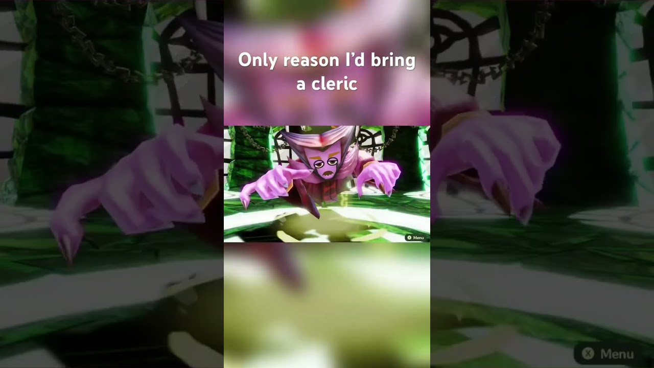 Only reason I’d bring a cleric | Miitopia (Nintendo Switch) #Shorts #Miitopia