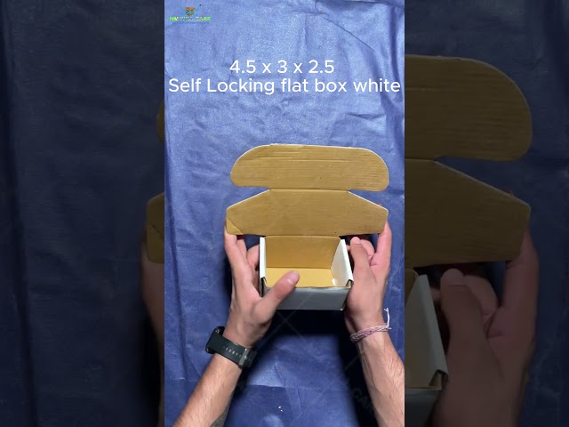 Door Lock - 4.5X3X2.5 white auto-lock corrugated box Manufacturer from ...
