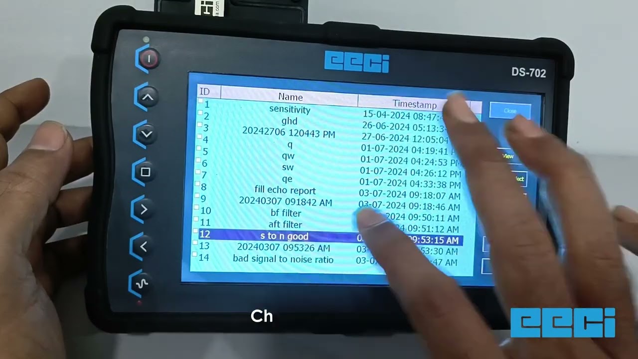 UItrasonic Flaw Detector DS 702 - PDF generation