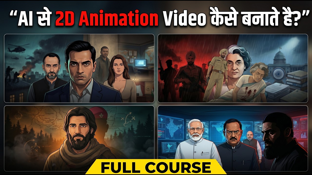 How I Create 2D Animation Documentary Videos (Full Course)