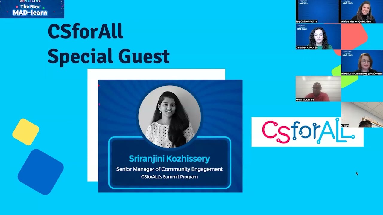 Official Unveiling of the new MAD-learn (Partners' Circle): CSforAll