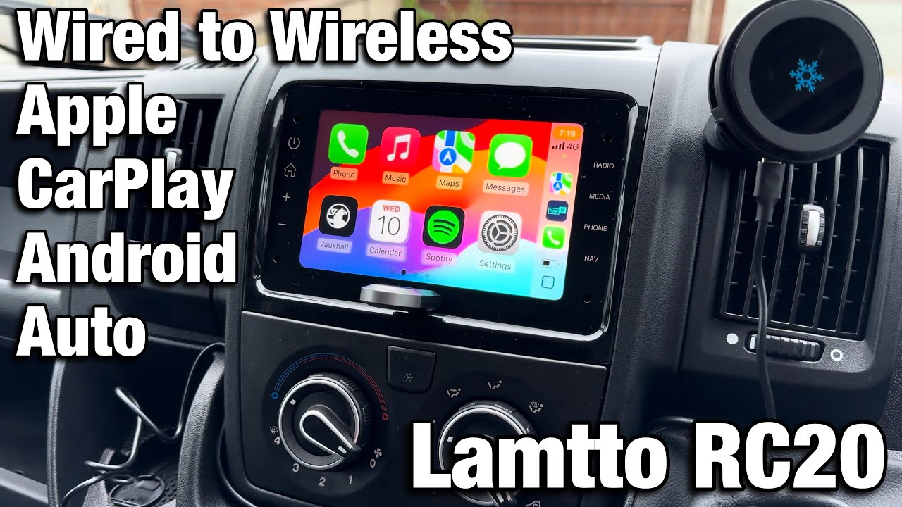 Lamtto RC20 - Wireless Apple Carplay & Android Auto Adapter