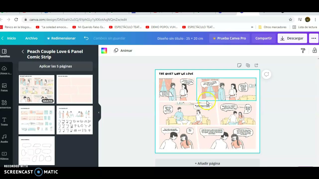 COMO HACER UNA HISTORIETA CON CANVA