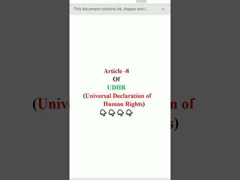 Article 8 of UDHR#humanrights #article #udhr #indiangovernment #indianconstitution #universal