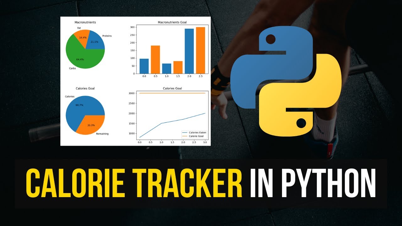 Calorie Tracker in Python - Data Visualization Project