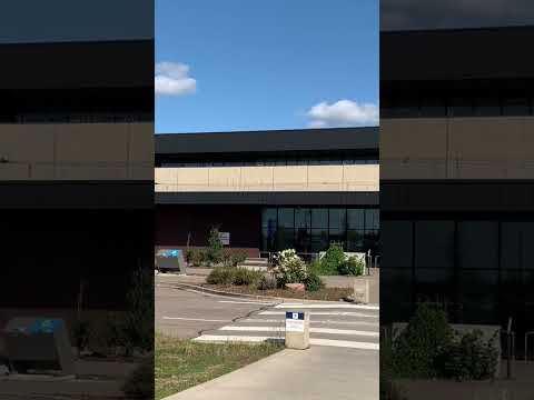 Fort McMurray airport outside and inside , not many places to sit down